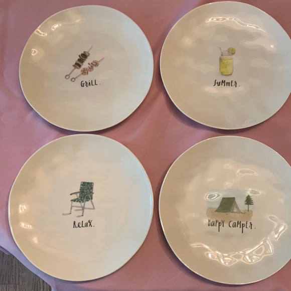 Rae Dunn | Kitchen | Set 4 Small Rae Dunn Plates | Poshmark